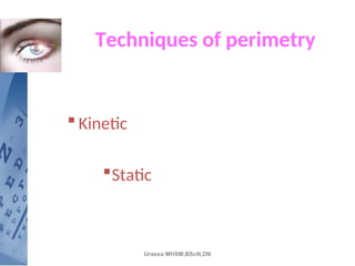 COA visual field and reading notes in student | PPT