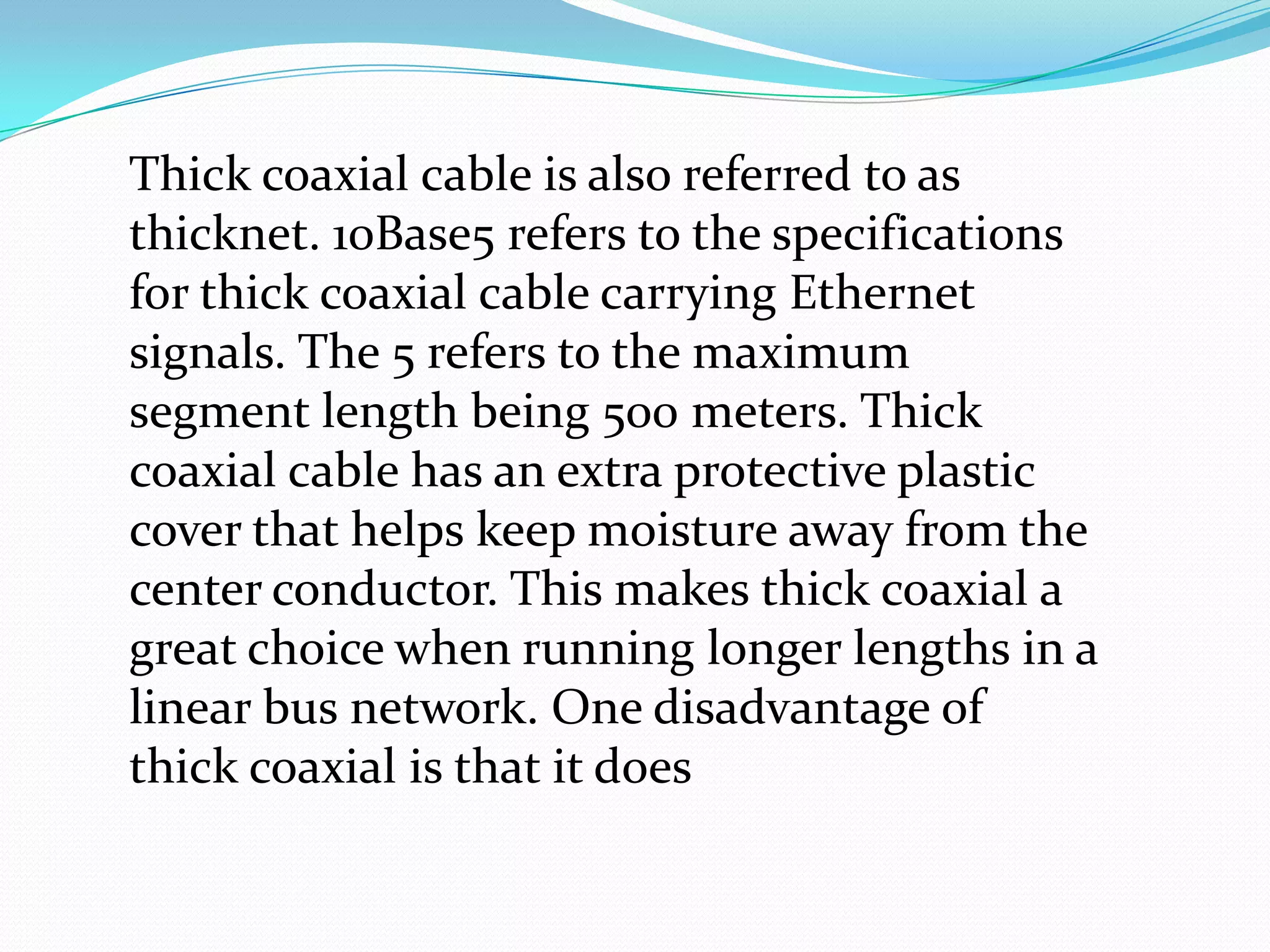 Network Cabling | PPTX