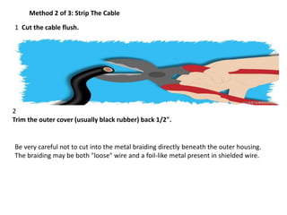 Coaxial cable installation | PPTX
