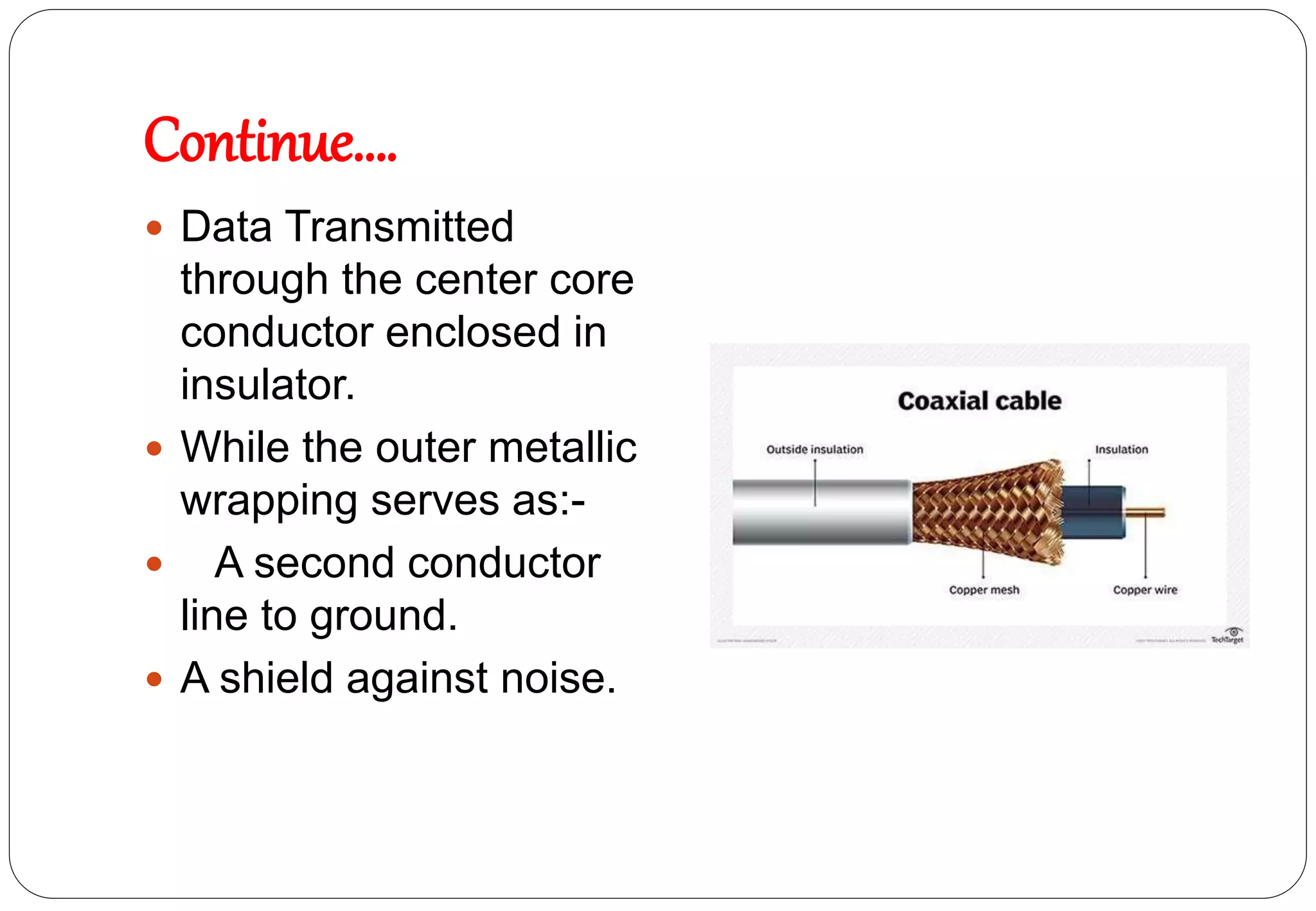Coaxial cables | PPTX
