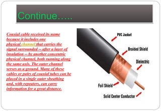 Coaxial cables | PPTX