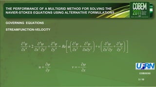 PERFORMANCE OF A MULTIGRID METHOD FOR NAVIER-STOKES | PPT