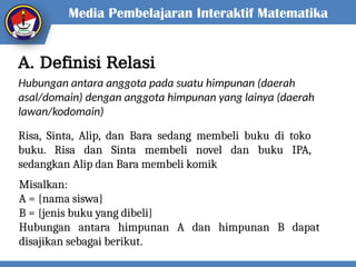 Relasi dan Fungsi Matematika Kelas VIII.pptx