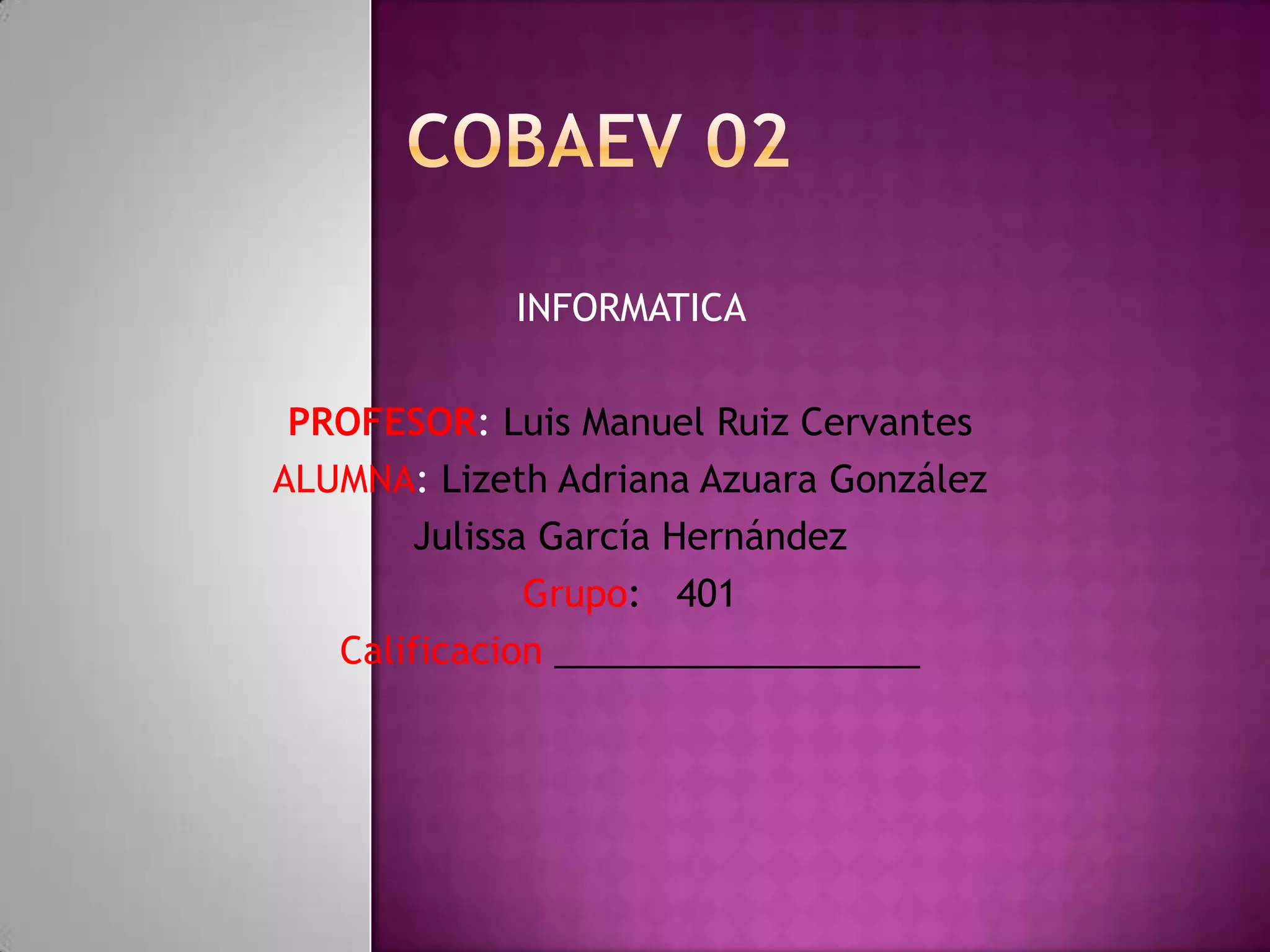 Cobaev 02 | PPSX