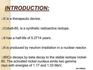 Cobalt 60 | PPTX