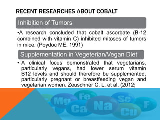 Cobalt in Diet | PPTX