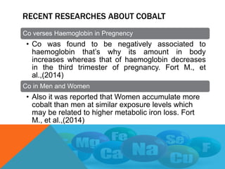 Cobalt in Diet | PPTX