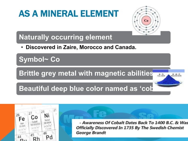 Cobalt in Diet | PPTX | Blood Disorders | Diseases and Conditions