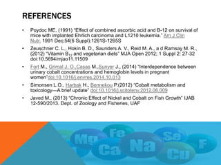 Cobalt in Diet | PPTX