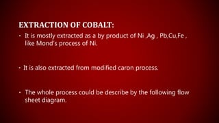 Cobalt and its alloys | PPTX