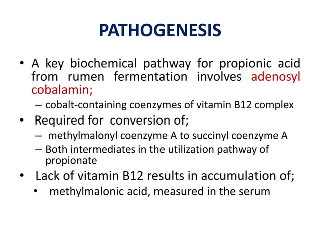 Cobalt deficiency in Animals | PPTX | Blood Disorders | Diseases and ...