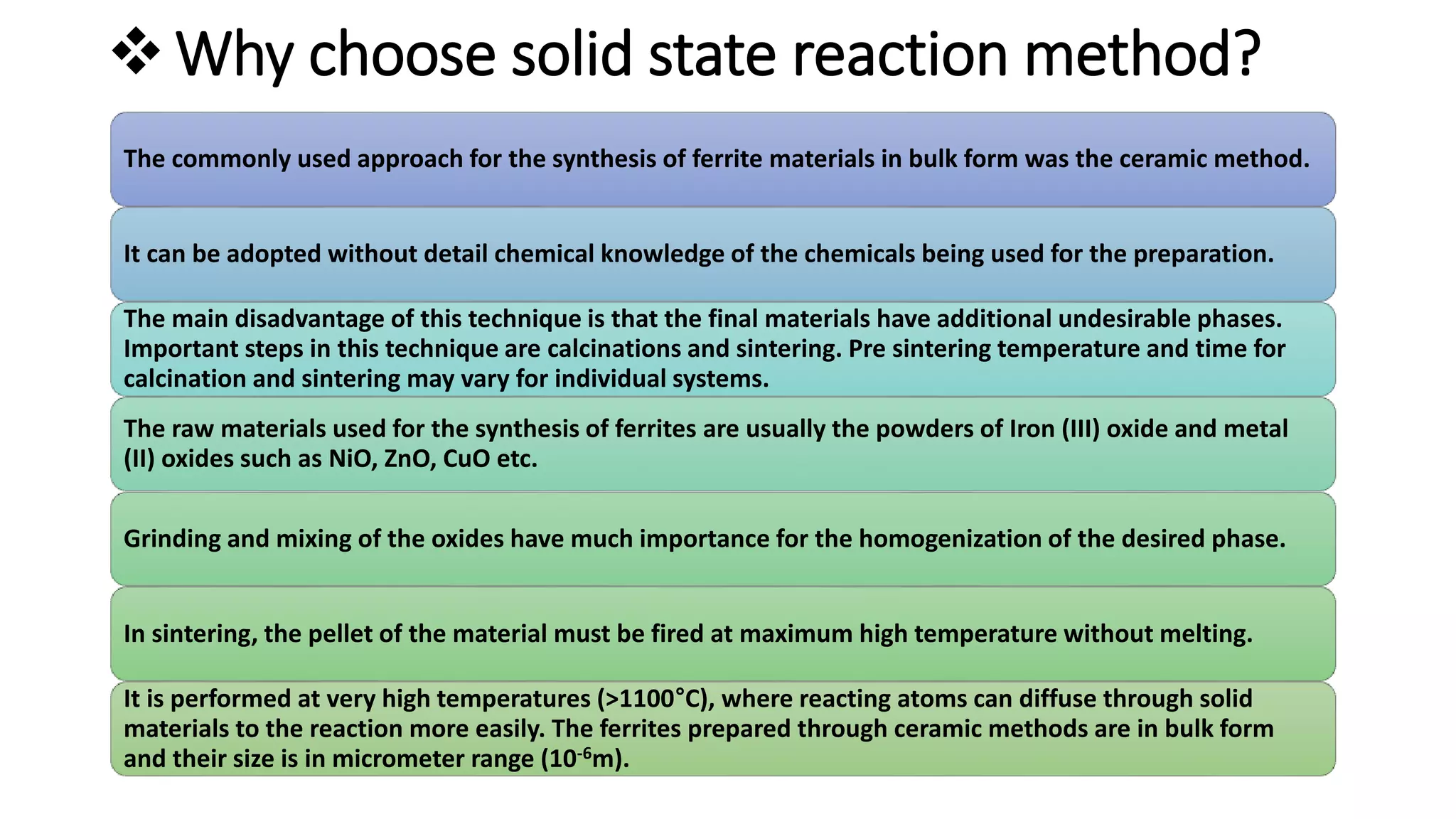 Synthesis of Cobalt ferrite by Solid Reaction Method | PPTX
