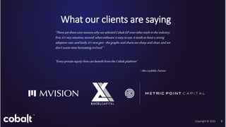 Cobalt for Placement Agents | PPT