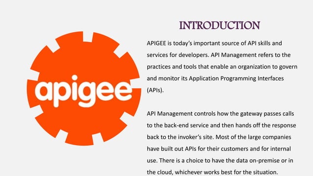 What is APIGEE? What are the benefits of APIGEE? | PPTX