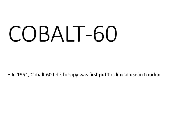 Cobalt & linac | PPTX