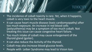 Cobalt Minerals Ppt | PPTX