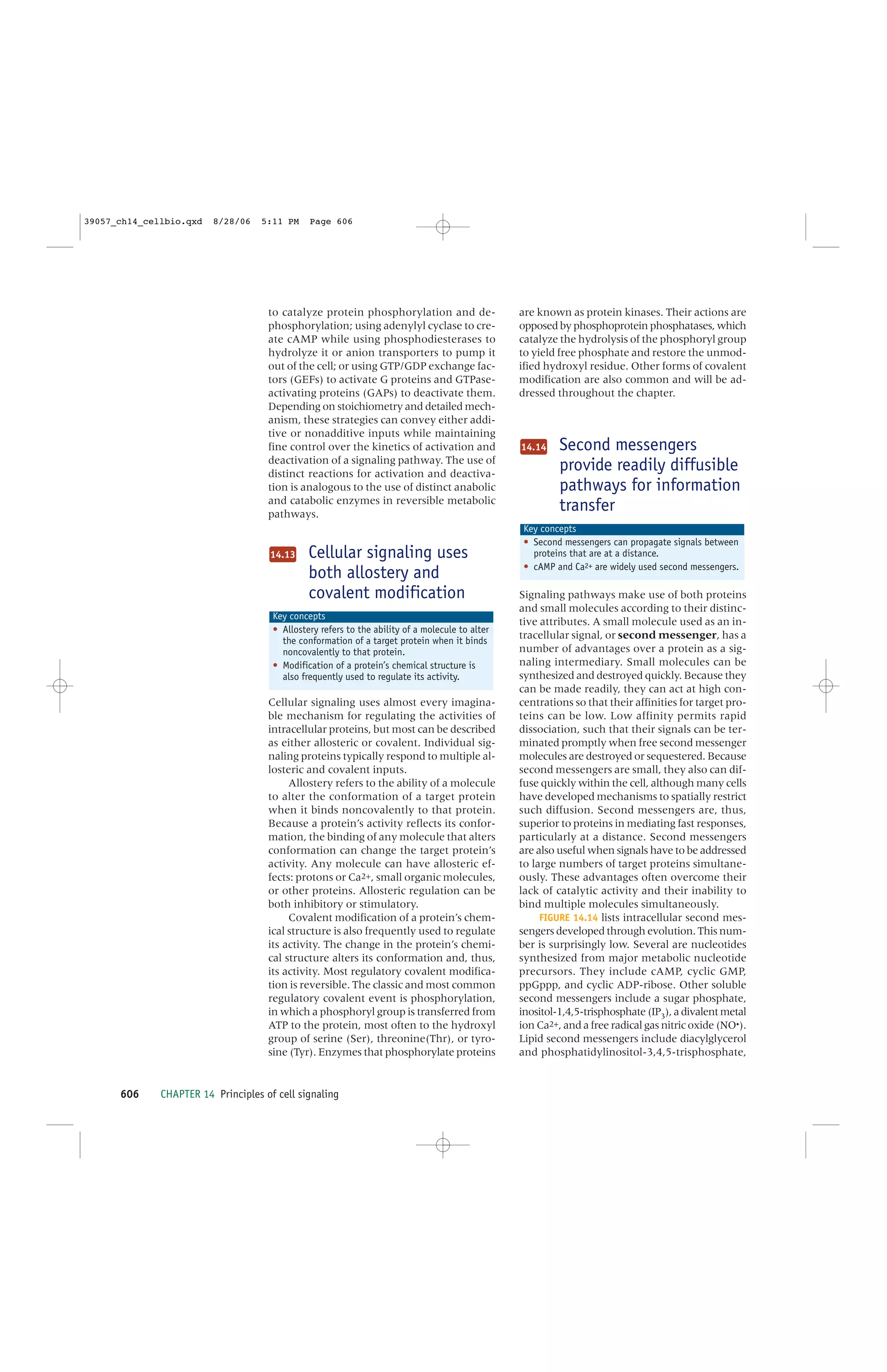 Cobb ross cell signaling chapter | PDF