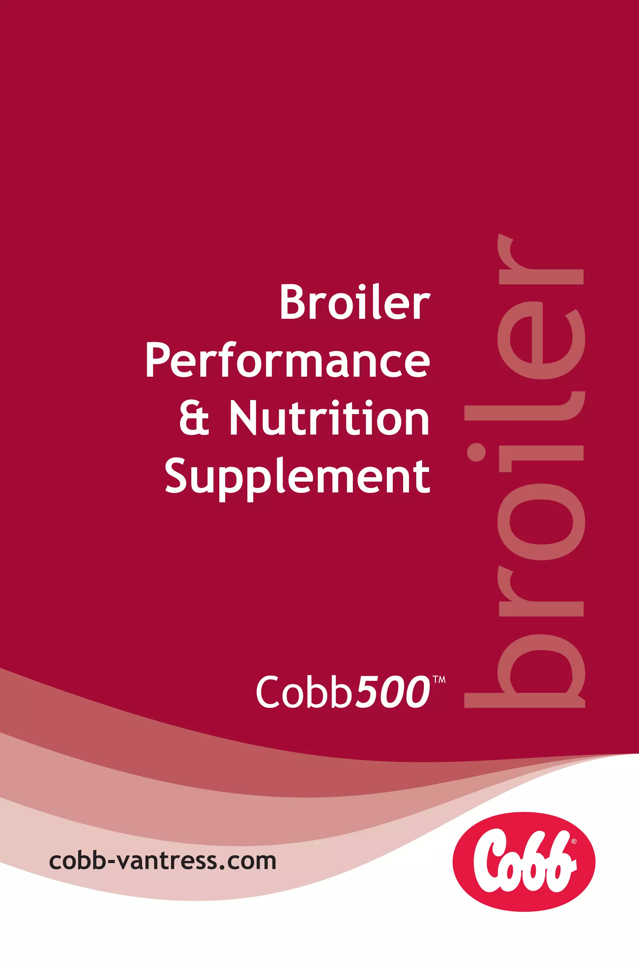 Cobb500 broiler performance_and_nutrition_supplement | PDF