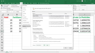 Cobb Douglas production function in excel | PPTX