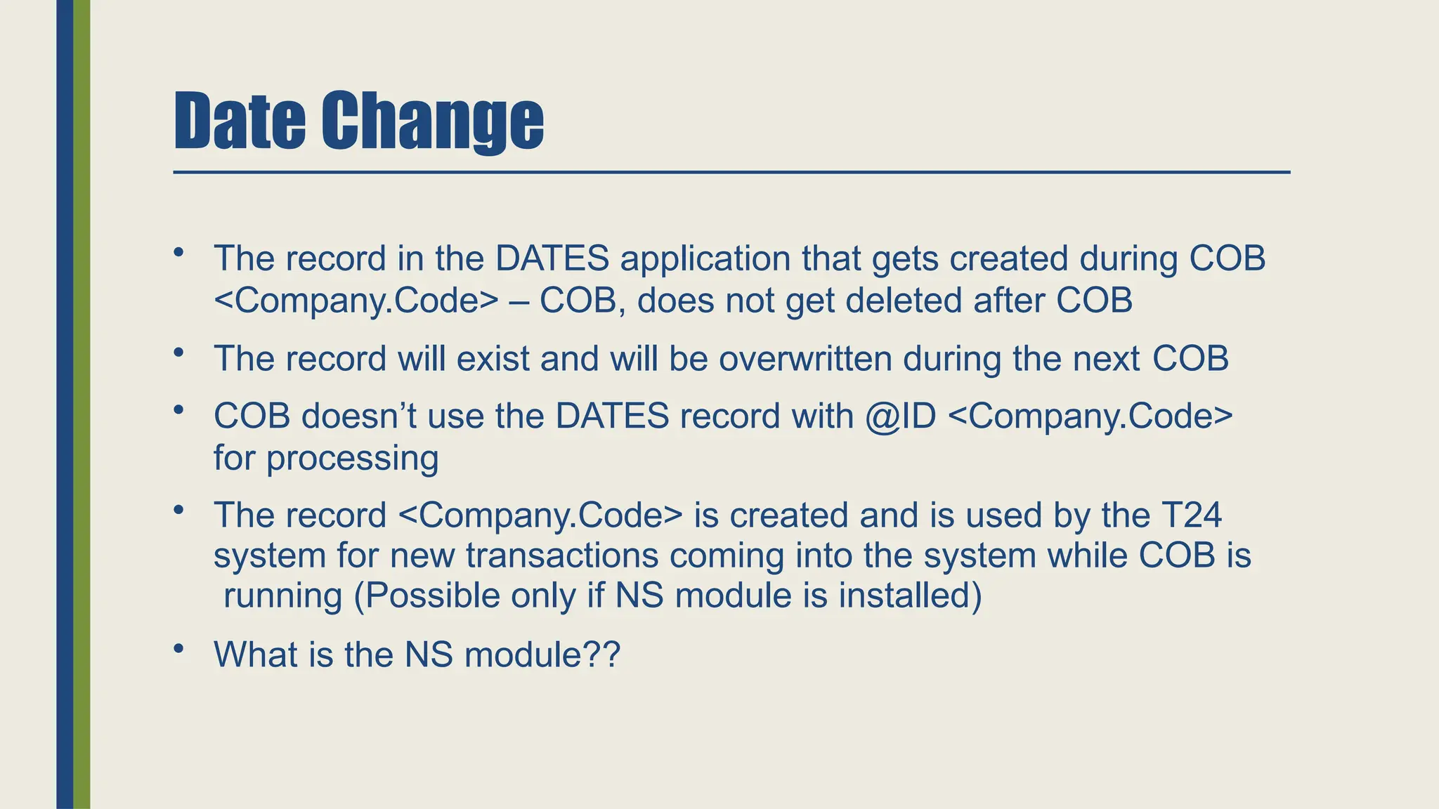 CloseOfBusinessTemenos T24 TRAINING material | PPTX