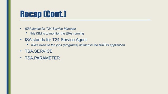 CloseOfBusinessTemenos T24 TRAINING material | PPTX | Operating Systems ...