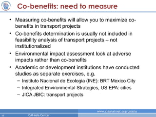 Co-Benefits of Pro-Climate Transport | PPT