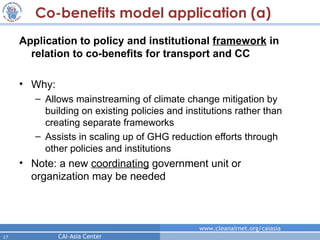 Co-Benefits of Pro-Climate Transport | PPT