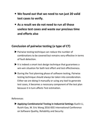Combinatorial testing | PDF | Computer Software and Applications ...