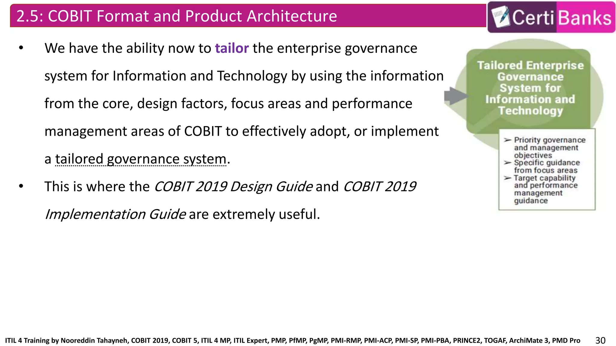 Cobit 2019 foundation study material | PDF