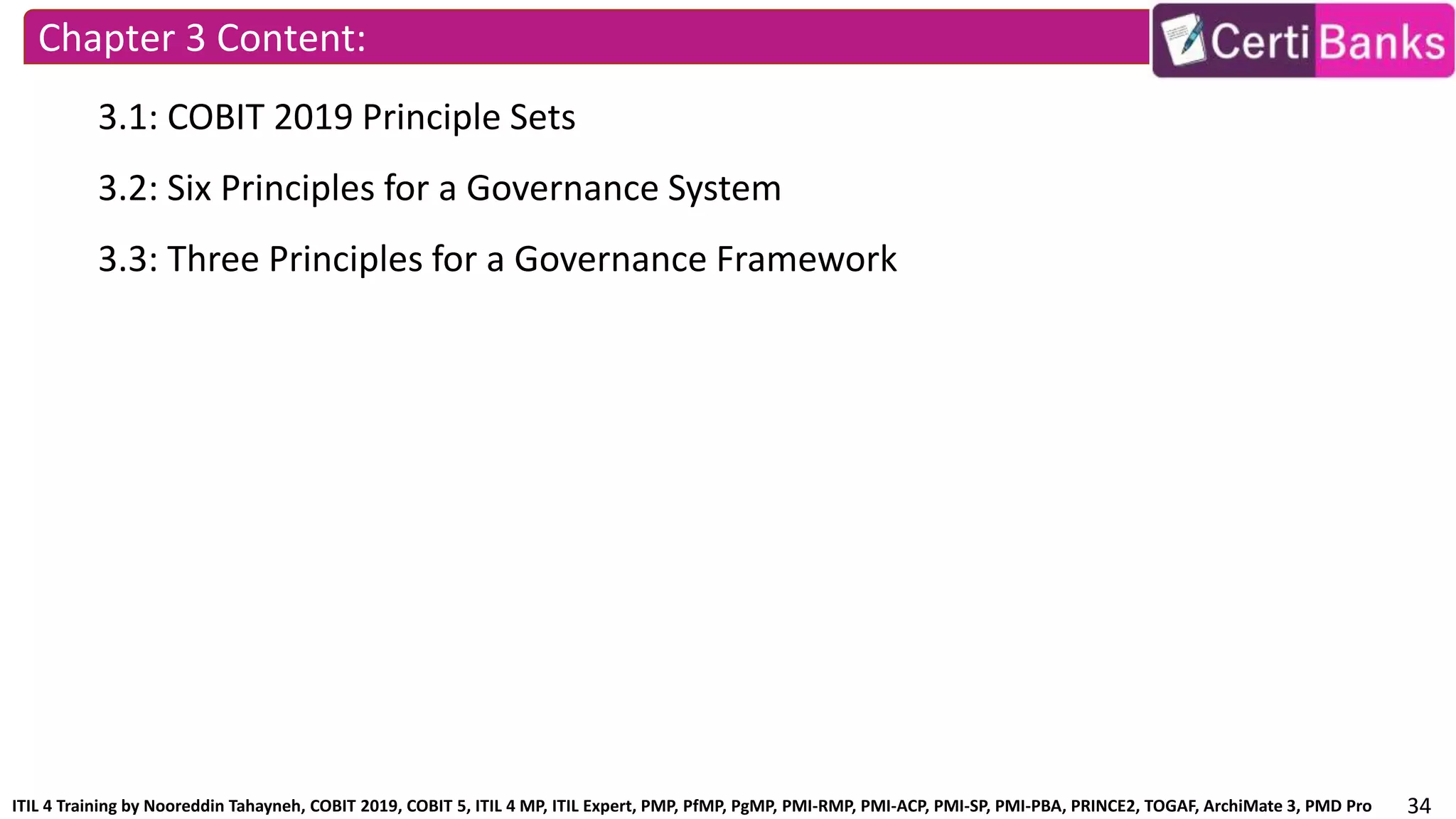 Cobit 2019 foundation study material | PDF