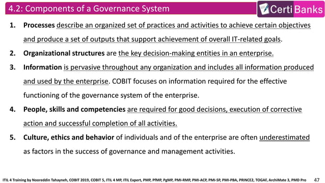 Cobit 2019 foundation study material | PDF
