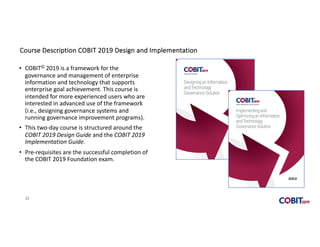 Introduction to COBIT 2019 Certification and Training | PDF