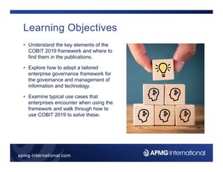 COBIT 2019 webinar Use Cases: Tailoring Governance of Your Enterprise ...