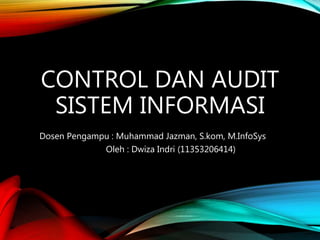 Cobit 4.1 indri | PPTX