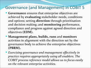 Cobit5 and-grc | PPT