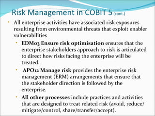 Cobit5 and-grc | PPT