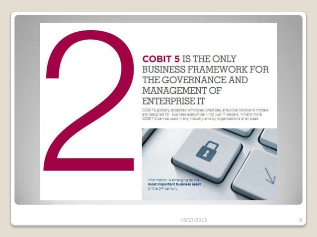 Cobit 5 Business Framework Governance And Management Of Enterprise It Pptx It And Internet