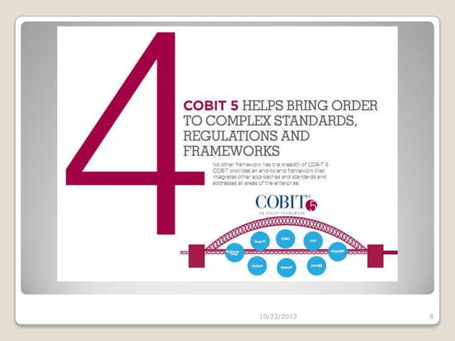Cobit 5 Business Framework Governance And Management Of Enterprise It Pptx It And Internet
