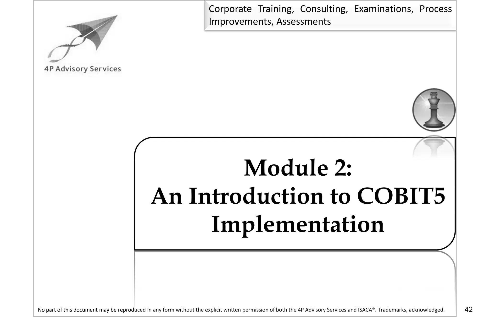 Cobit5 implementation training guide for IT professionals | PPT