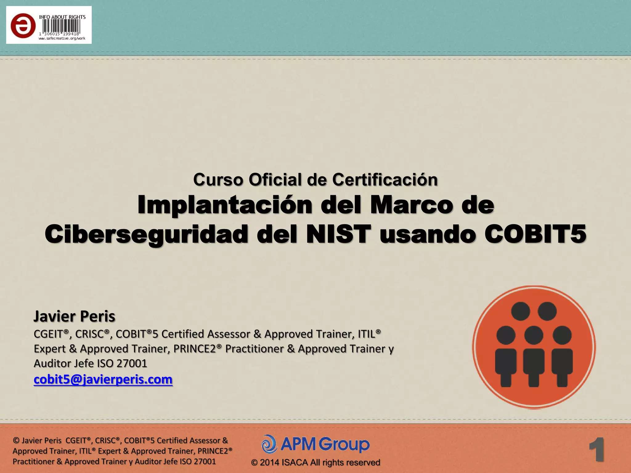 Implementing Nist Cybersecurity Framework Using Cobit 5 Ppt