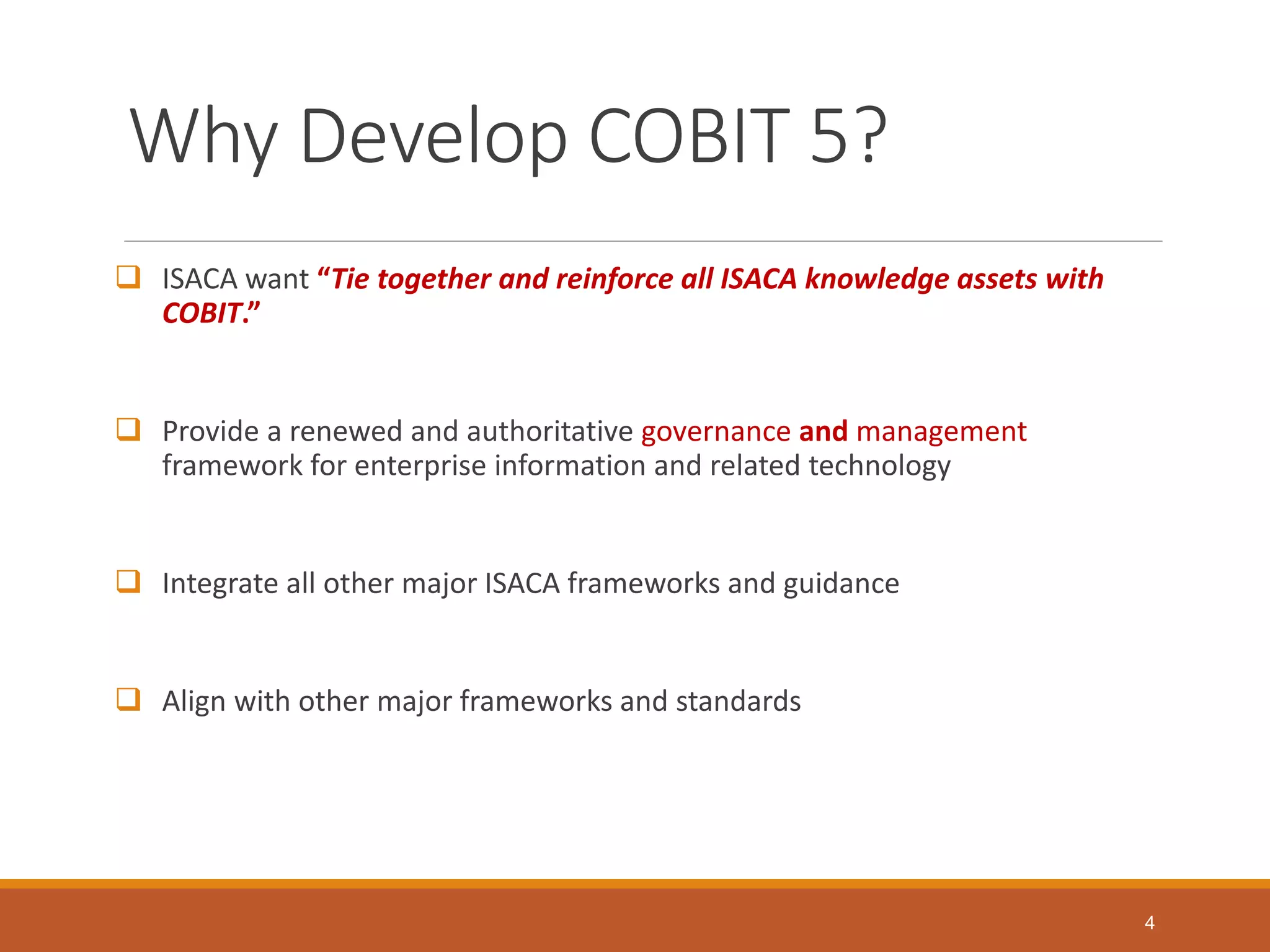 COBIT 5 IT Governance Model: an Introduction | PPTX