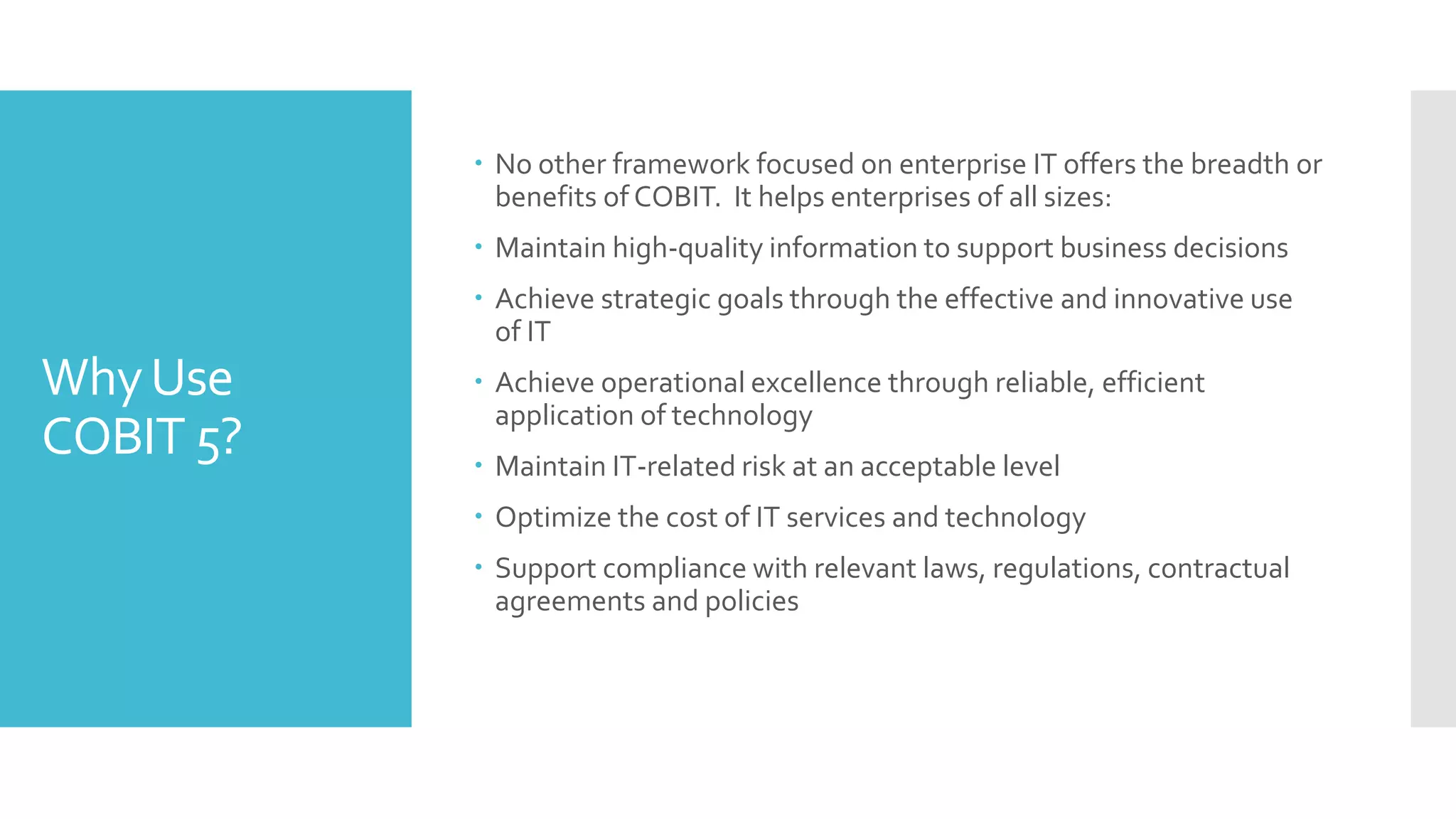 COBIT5 Introduction | PPT