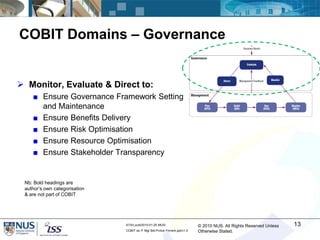 COBIT 5 as an IT Management Best Practices Framework - by Goh Boon Nam ...