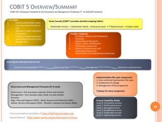 COBIT 5 Basic Concepts | PDF