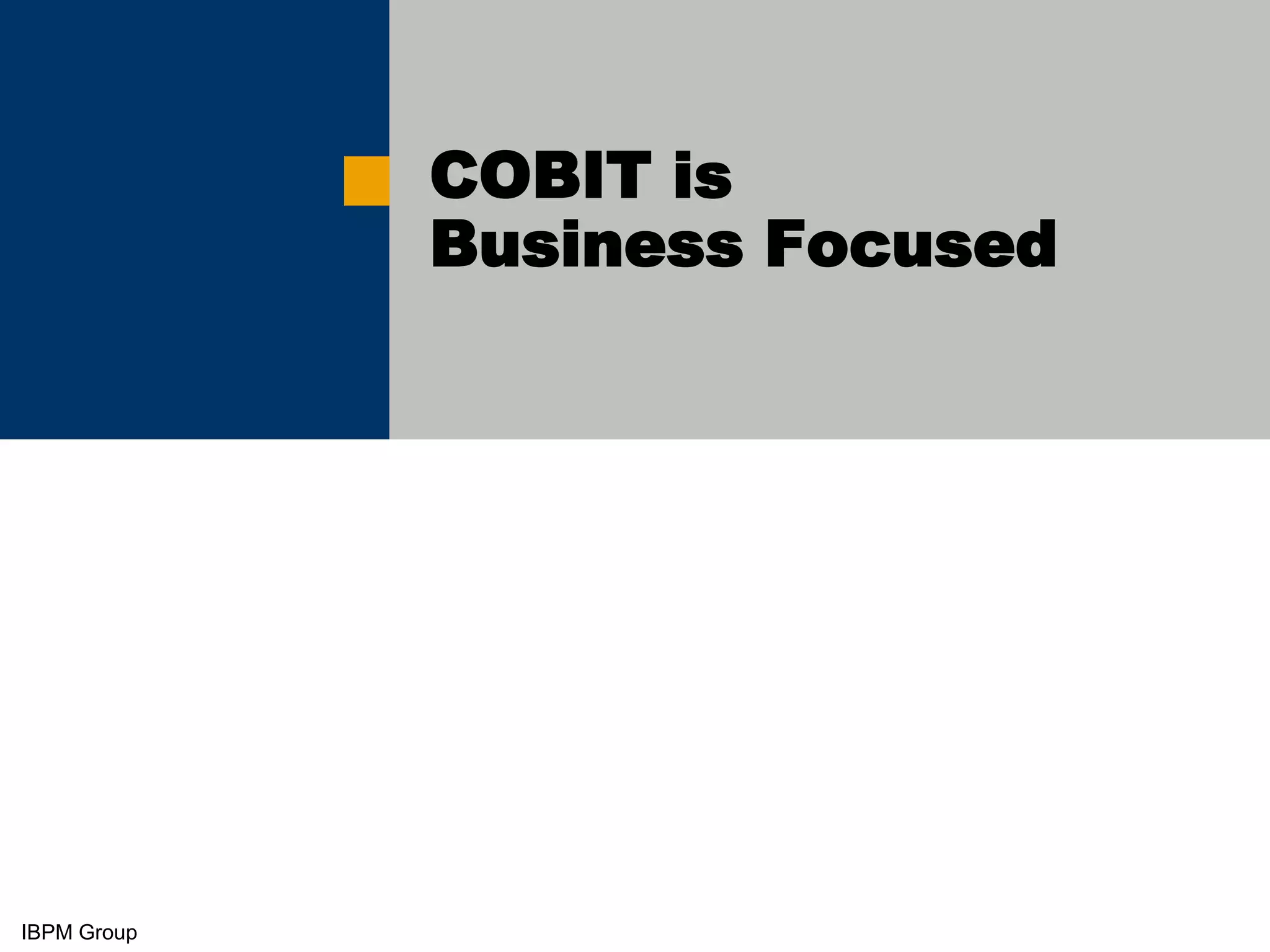Cobit Training course | PPT