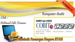 Cobit dan coso | PDF