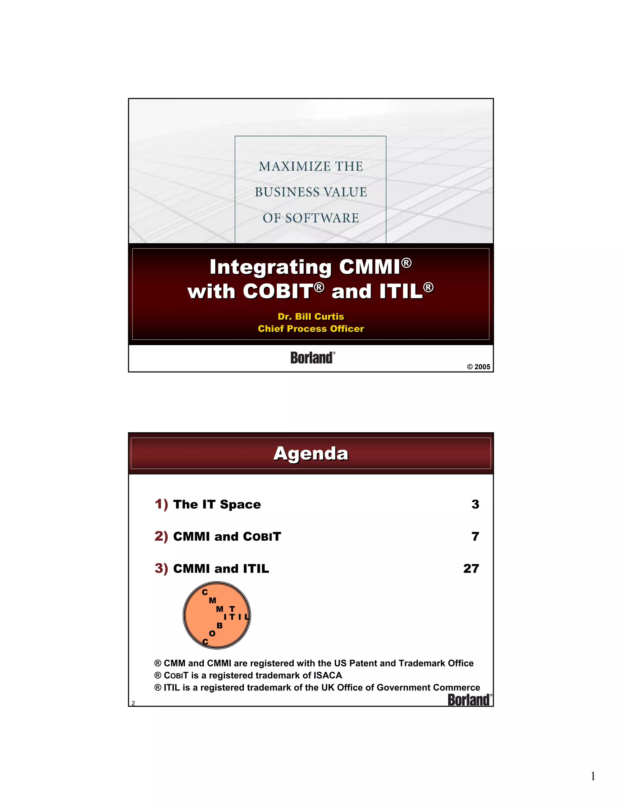 Cobit Itil And Cmmi A Tutorial Pdf