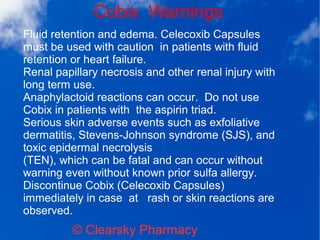 Cobix (Celecoxib Capsules) | ODP