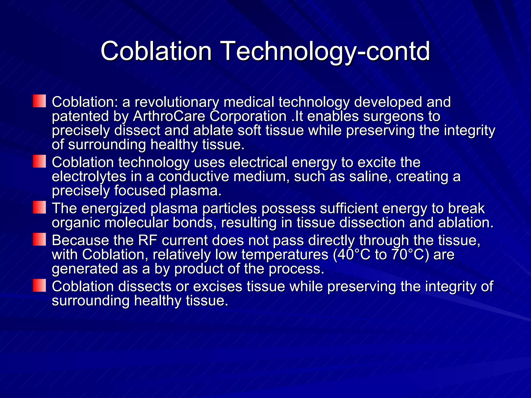 Coblator and laser surgery in ENT:Jubilee Hospital, Trivandrum, south ...