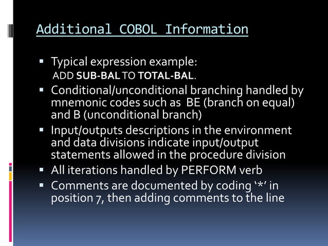 COBOL | PPTX